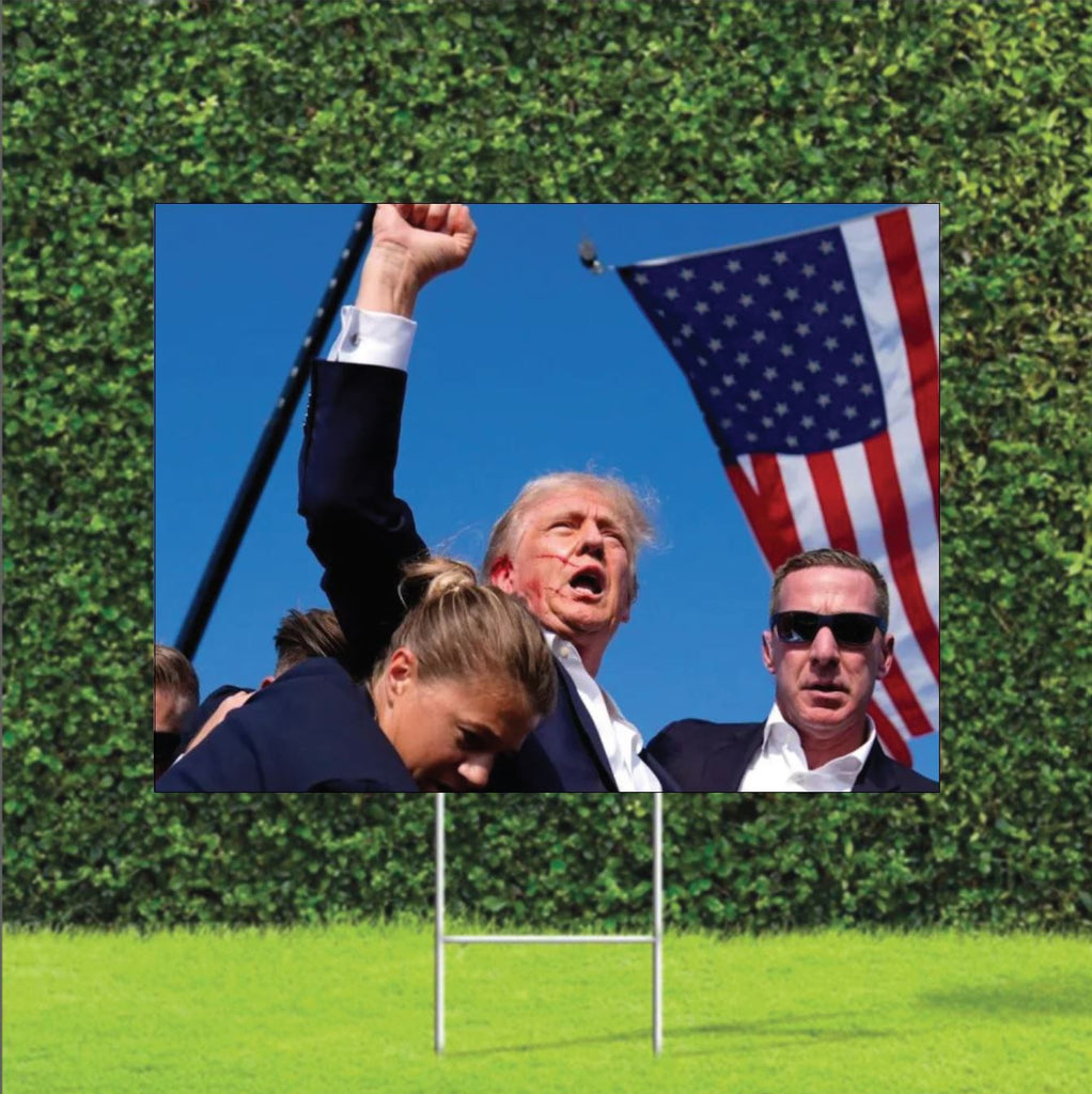 Iconic Trump Rally Fist Election Yard Sign – Dirty Acres