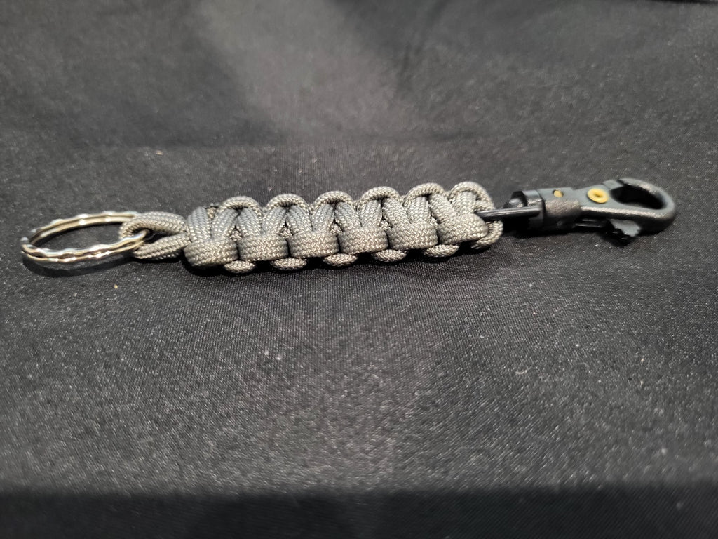 Gray Paracord Key Chain- – Dirty Acres
