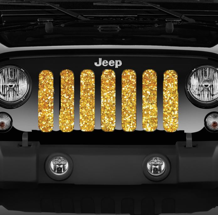 Jeep Wrangler Gold Flake Grille Insert | Dirty Acres